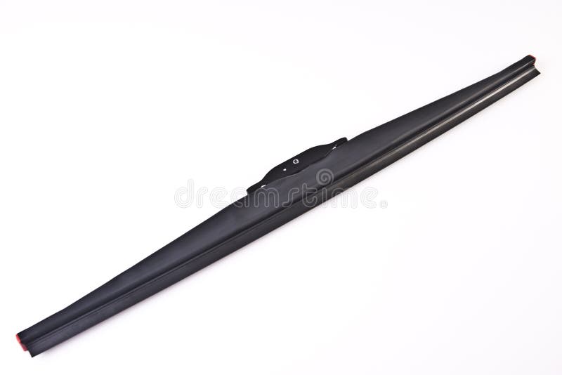 Single Winter Windshield Wiper Stock Photo - Image of rubber ...