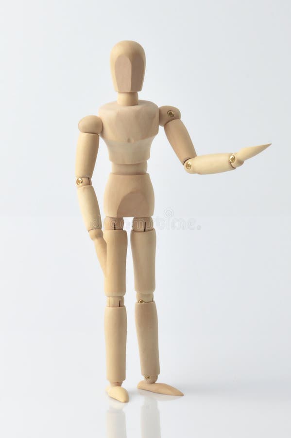 Single Wooden Puppet Sitting on a Bun Stock Image - Image of design ...