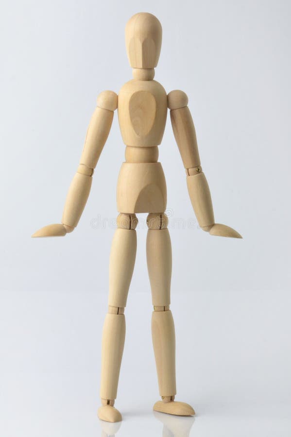 Single wooden dummy stock image. Image of standing, dummy - 66475597