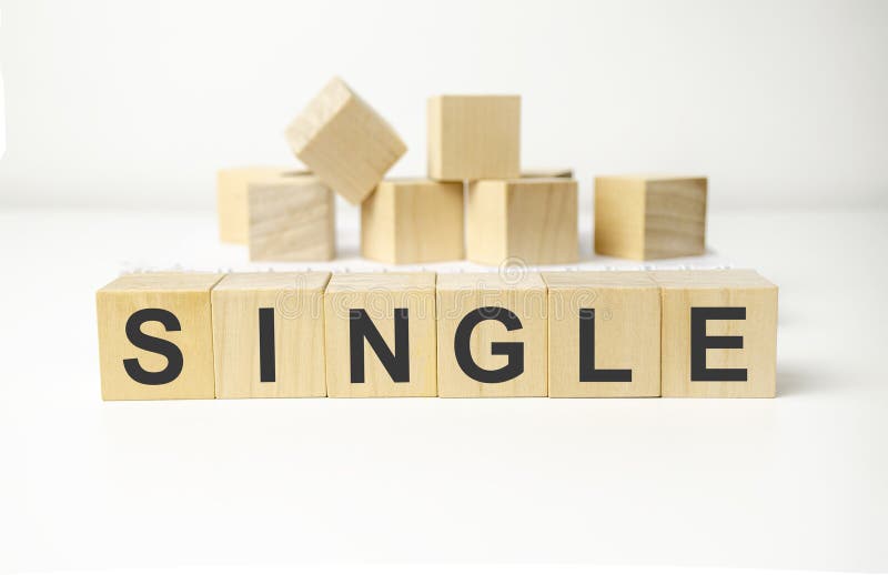 Single Word Made with Building Blocks Stock Photo - Image of book ...