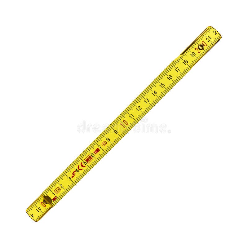 Single yardstick stock image. Image of path, white, isolated - 83058891