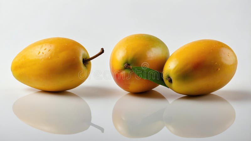Single Yellow Mango Fruit Isolated in Pure White Backg Ai Generated ...