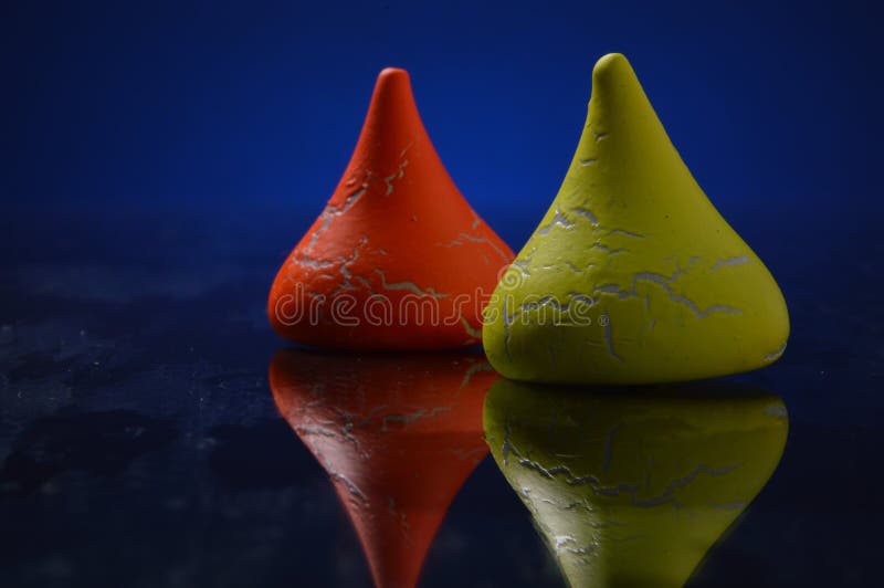Yellow and Orange Chocolate Kisses Stock Image - Image of snack, family ...