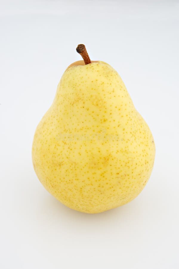 Single yellow pear stock photo. Image of fruit, bartlett - 10838150