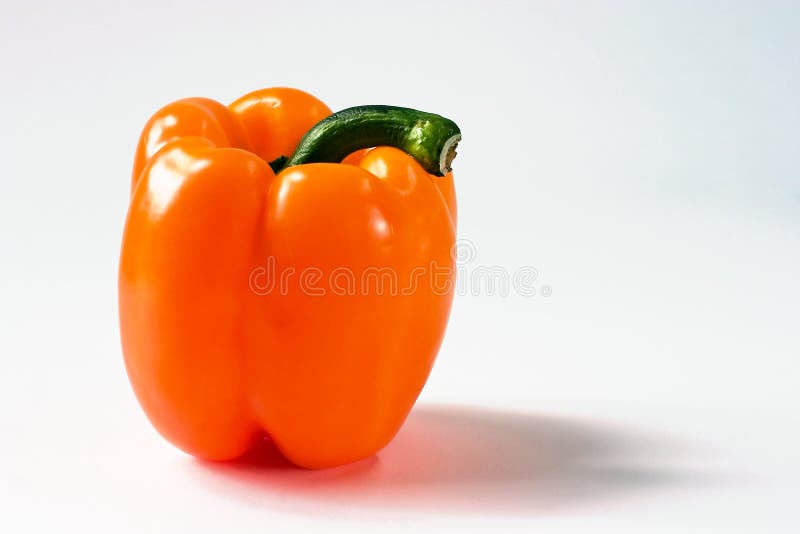 Single yellow pepper stock image. Image of pepper, recipe - 1365855