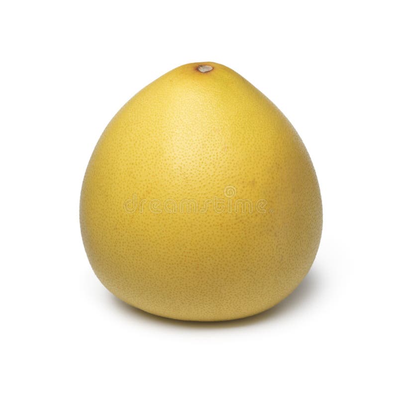 Single Yellow Pomelo Close Up on White Background Stock Photo - Image ...