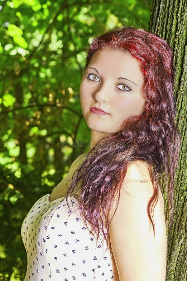 Single young girl stock image. Image of natural, single - 66471859