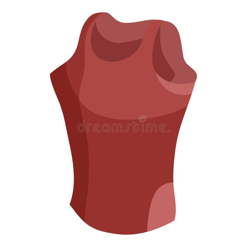 Singlet icon digital red stock vector. Illustration of clothing - 109427297