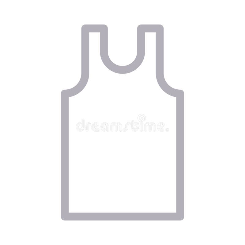 Singlet Vector Color Line Icon Stock Illustration - Illustration of ...