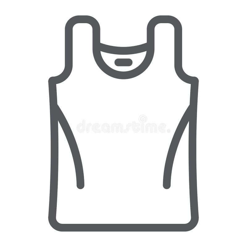 Singlet Line Icon Concept. Singlet Flat Vector Symbol, Sign, Outline ...