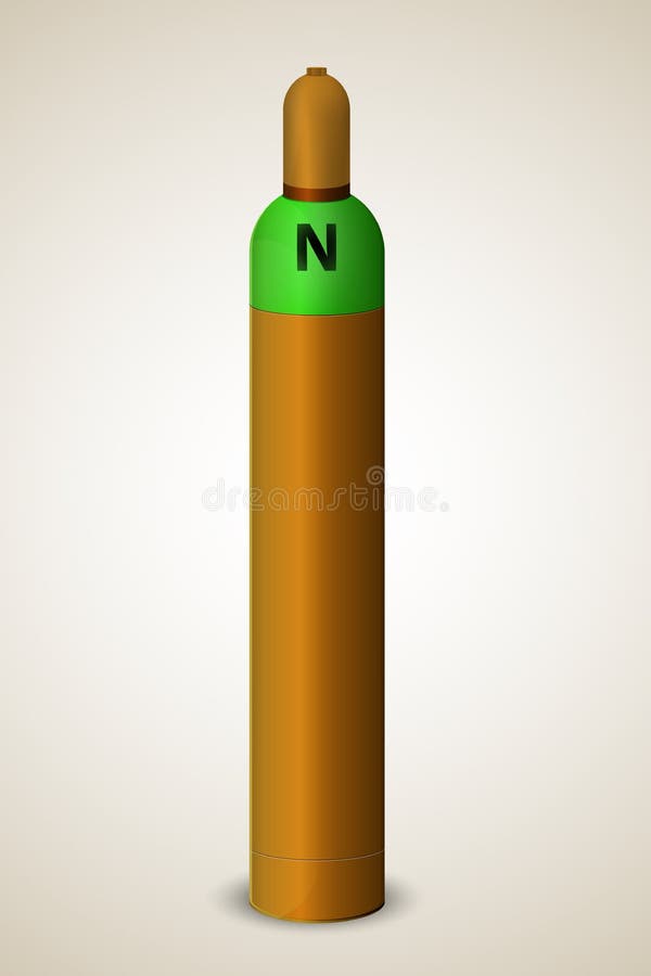 Singola bombola a gas illustrazione vettoriale. Illustrazione di elio ...