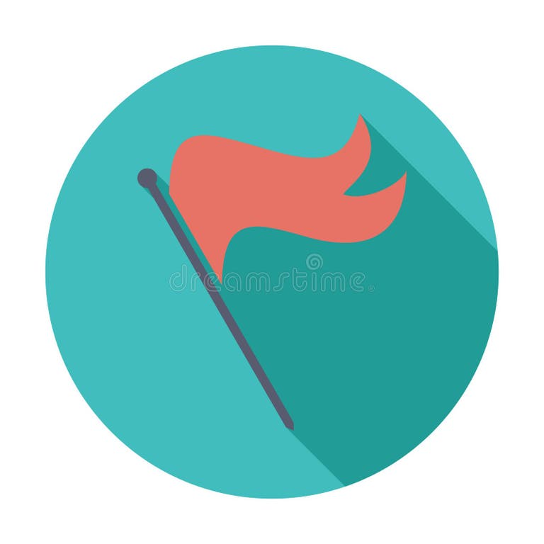 Singola Icona Della Bandiera Illustrazione Vettoriale - Illustrazione ...