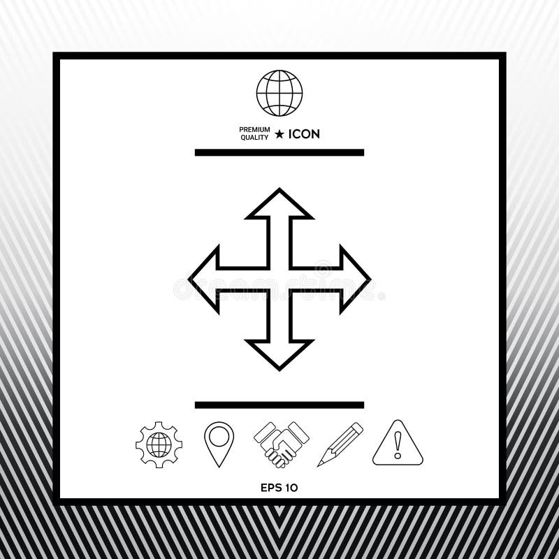 Move symbol icon stock vector. Illustration of expand - 110168517