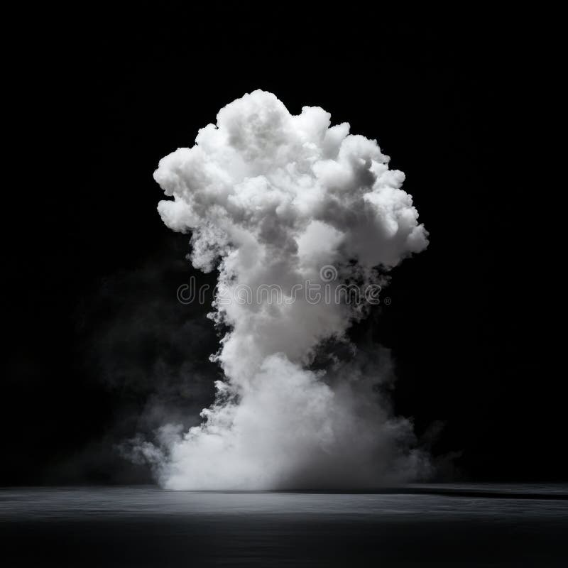 Singular Cloud in Calm Atmosphere with Isolated Appearance Stock ...