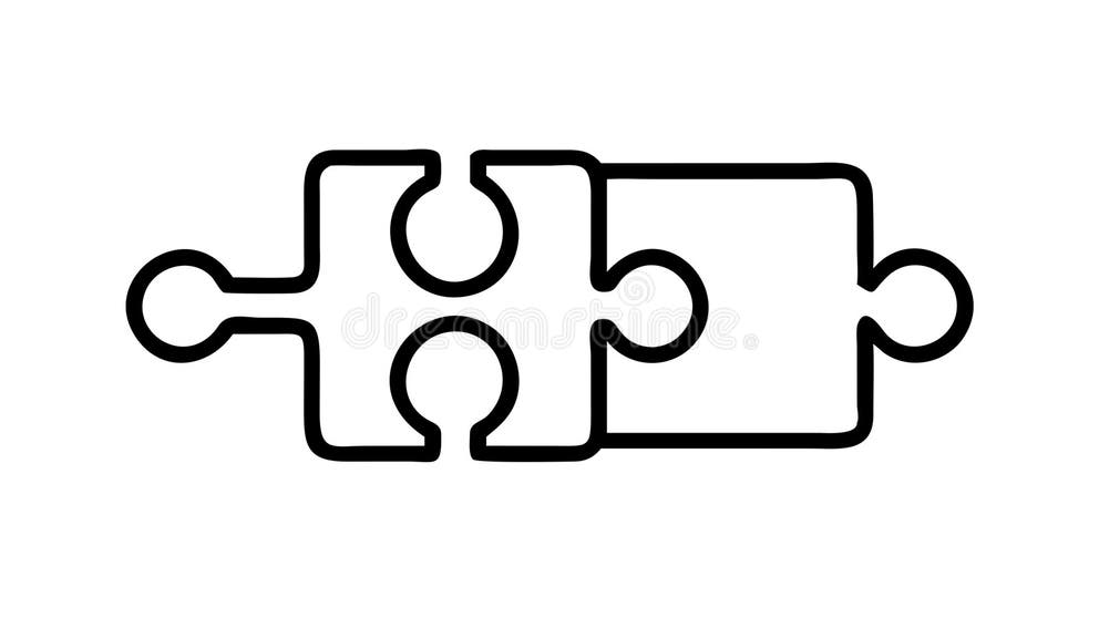 Single Puzzle Piece Icon for Solution and Challenge, Vector Design ...