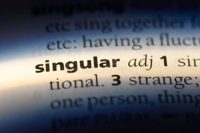 Singular stock image. Image of info, word, dictionary - 126619489