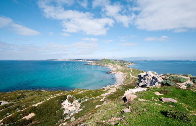Sinis Peninsula, Sardinia (Italy) Stock Photo - Image of mark, saint ...