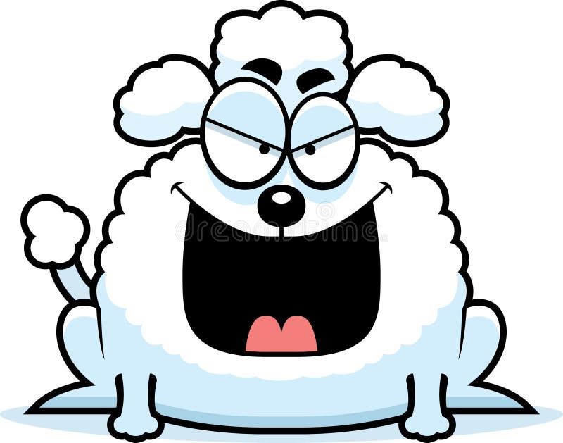 Sinister Little Poodle stock vector. Illustration of evil - 47296667