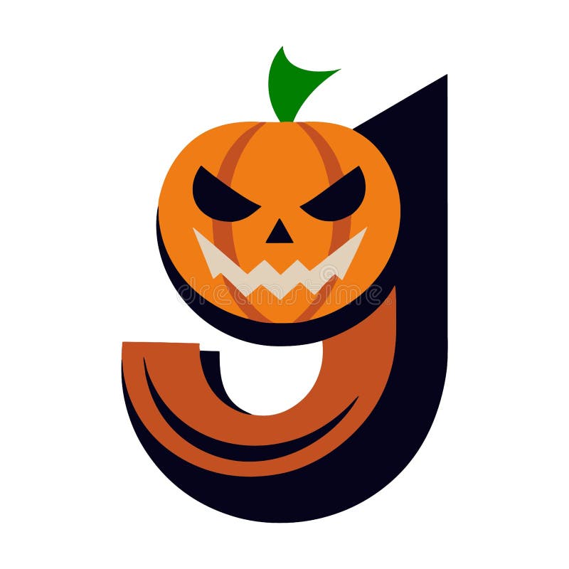 Sinister Pumpkin Emblem with Sharp, Angular Eyes and a Jagged, Toothy ...
