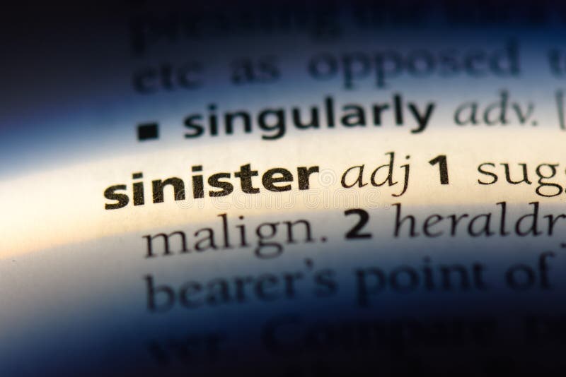 Sinister stock photo. Image of info, sinister, isolated - 126619494