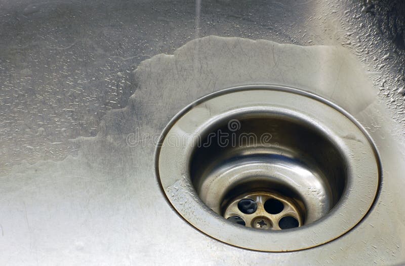 Sink with dripping water stock image. Image of drain, resources - 4843465