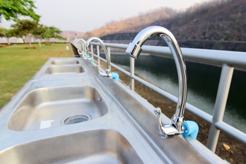 Sink and Faucet in Public Park Stock Photo - Image of sink, house: 88540750