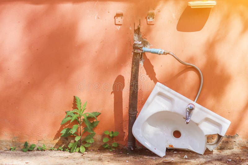 The Sink that Fell To the Floor Was Damaged by the Use by the ...