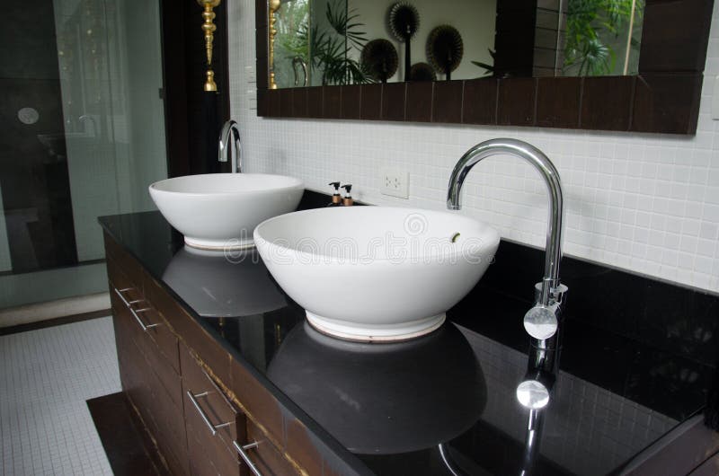 Sink modern hotel stock photo. Image of bright, bath - 157239984