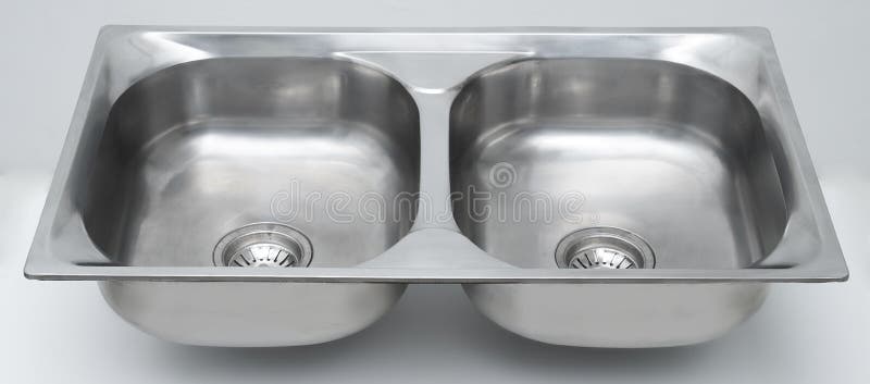 Sink stock image. Image of double, fixture, house, holes - 93802403