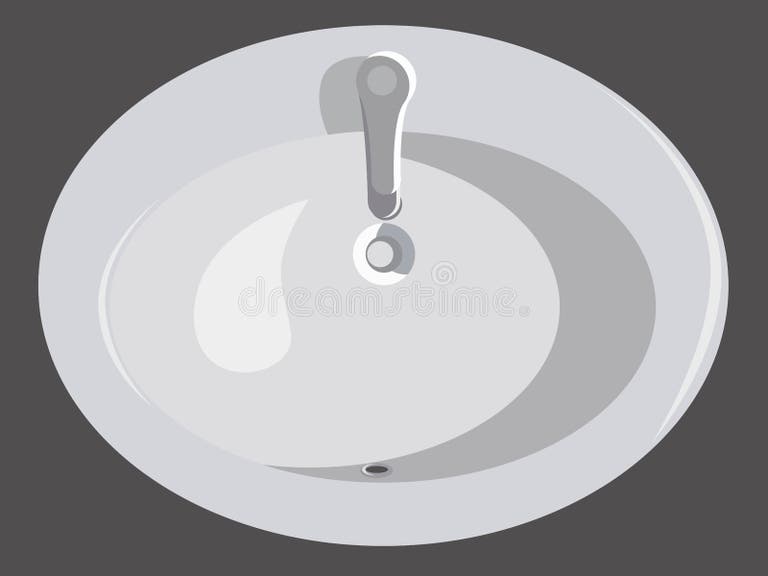 Wash Basin Top View Stock Illustrations – 1,132 Wash Basin Top View ...
