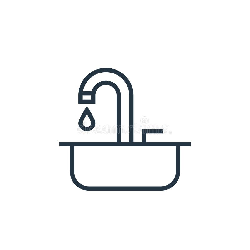 Sink Vector Icon. Sink Editable Stroke. Sink Linear Symbol for Use on ...