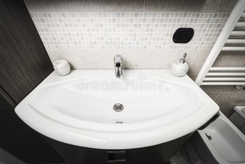 Sink view from above stock photo. Image of power, design - 132758486