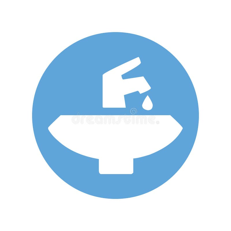 Sink Washbasin Icon Vector Illustration Stock Vector - Illustration of ...