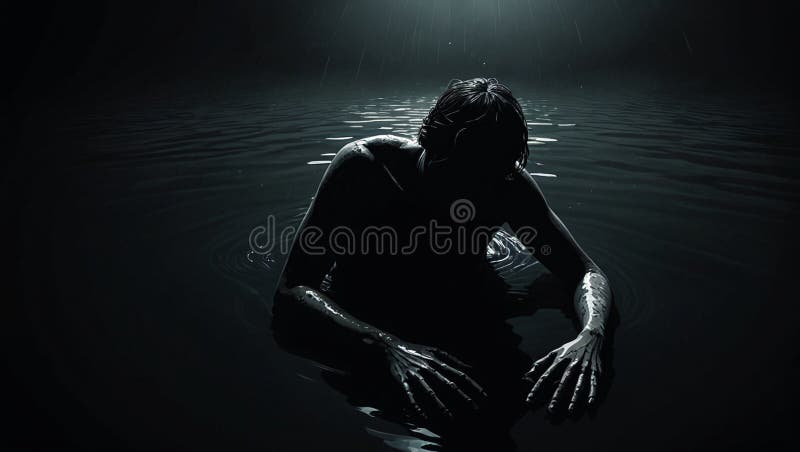 Sinking into the Abyss a Visual Representation of Depression Stock ...