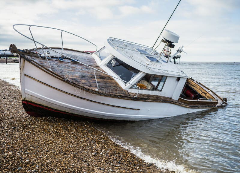 Sinking Boat stock image. Image of boat, waters, cove - 42100685