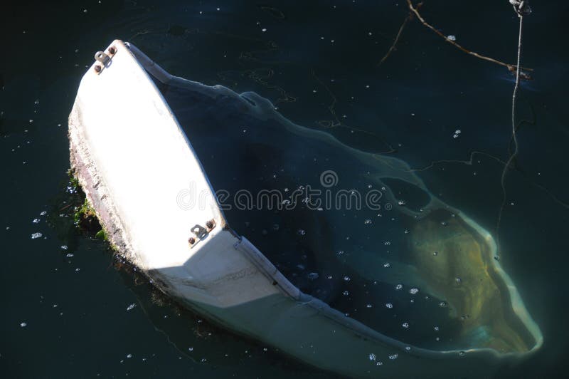 Sinking Boat stock image. Image of fear, fishing, line - 94110823