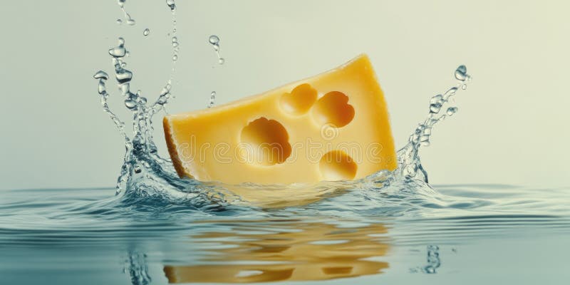 Sinking Cheese stock photo. Image of food, splashing - 358855834