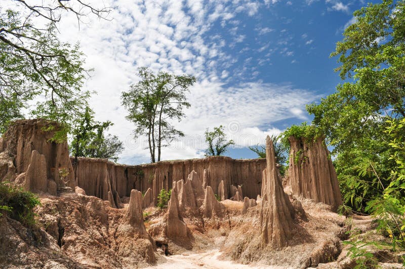 Sinking land stock photo. Image of wonder, grass, land - 39696972