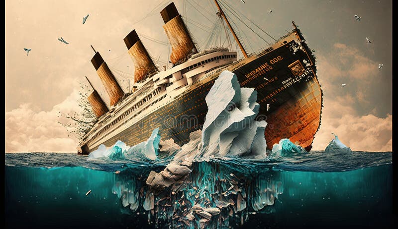 Sinking Memories Collage stock illustration. Illustration of clippings ...