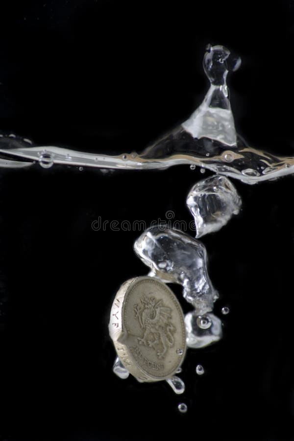 Sinking Pound stock image. Image of sinking, sterling - 7386415