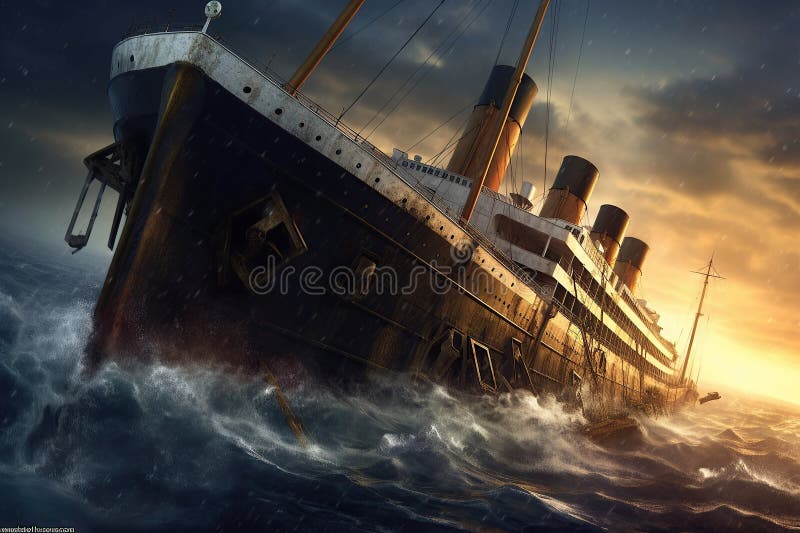 Titanic Wreck Stock Illustrations – 157 Titanic Wreck Stock ...