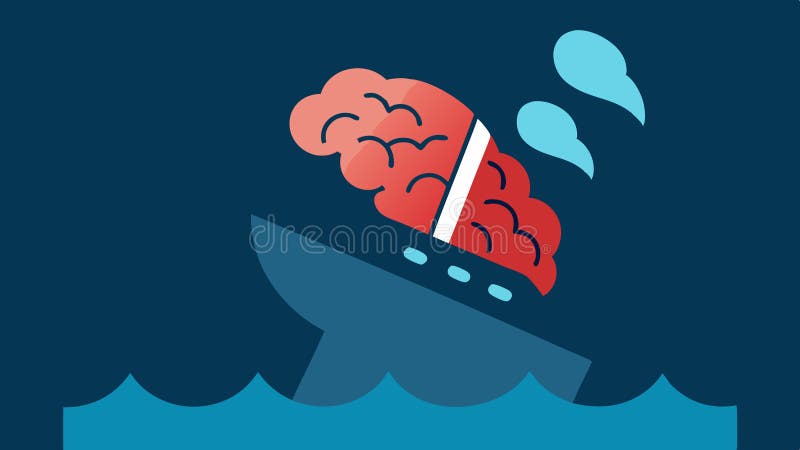 Sinking Ship a Brain Depicted As a Ship that is Taking on Water Labeled ...