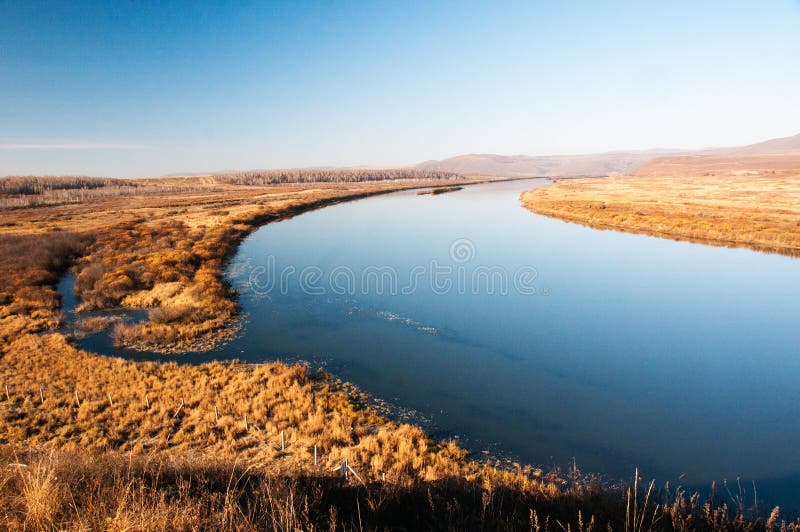 Sino-Russian border river stock photo. Image of sino - 50180120