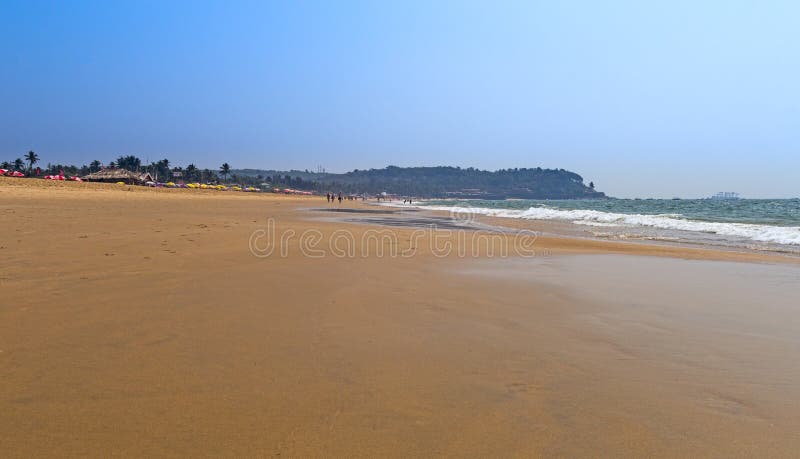 Sinquerim Beach stock image. Image of waves, india, people - 51631479