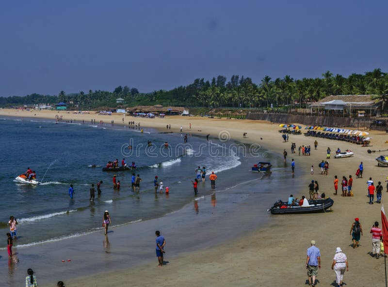 Sinquerim Beach, Goa, India Editorial Photo - Image of landmark, blue ...