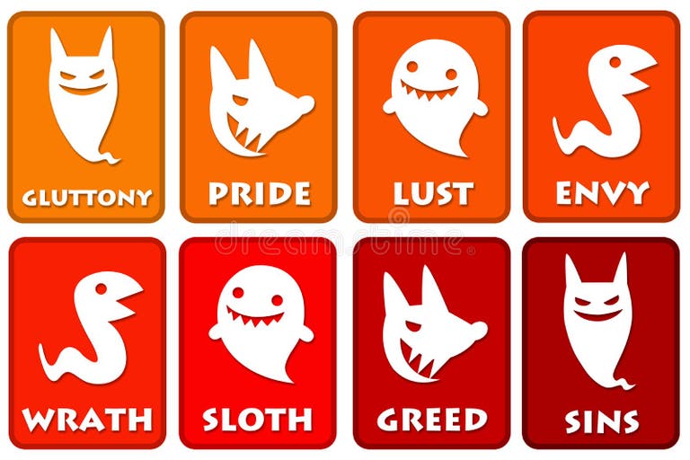 Seven Sins Stock Illustrations – 313 Seven Sins Stock Illustrations ...