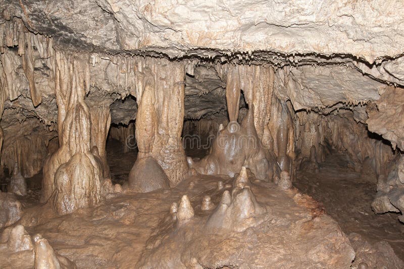 Sinter Karst Formations is in the Cave Stock Photo - Image of north ...