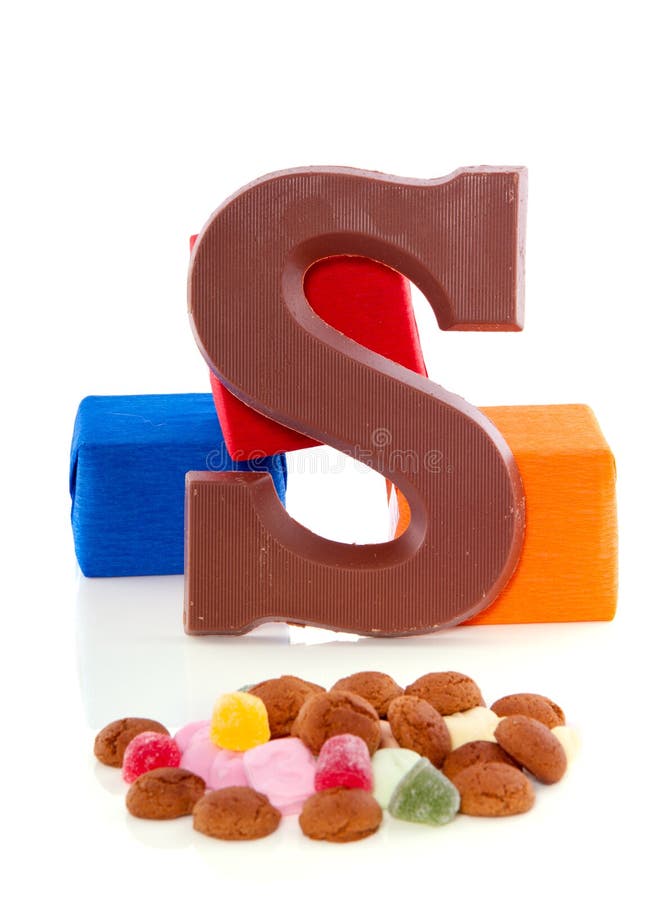 A Sinterklaas Chocolate Letter Stock Image - Image of dutch, lettre ...
