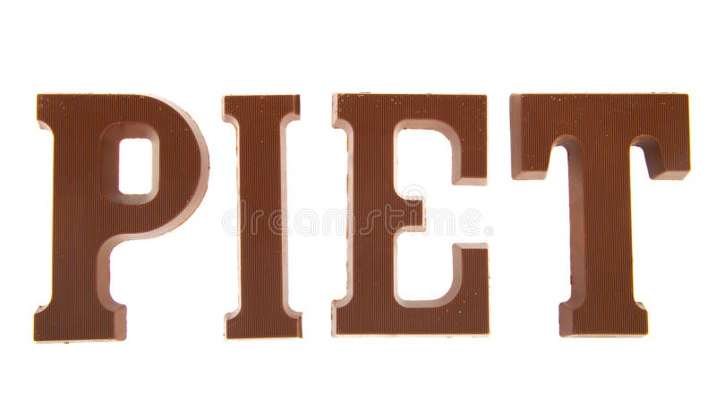 Chocolate Letters for Dutch Sinterklaas Stock Image - Image of ...