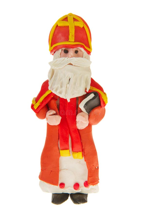 Sinterklaas from clay stock image. Image of typical, dutch - 22039587